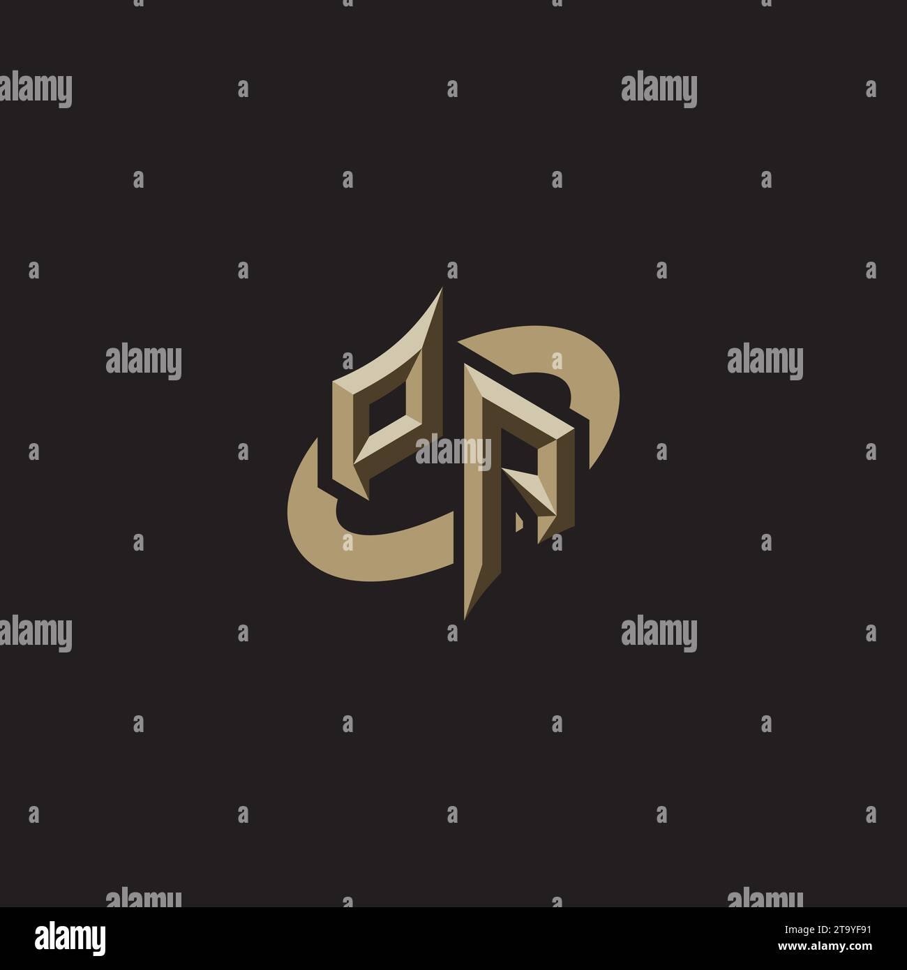 PA Premium Initial Gaming Logo designs, themes and templates for gaming ...