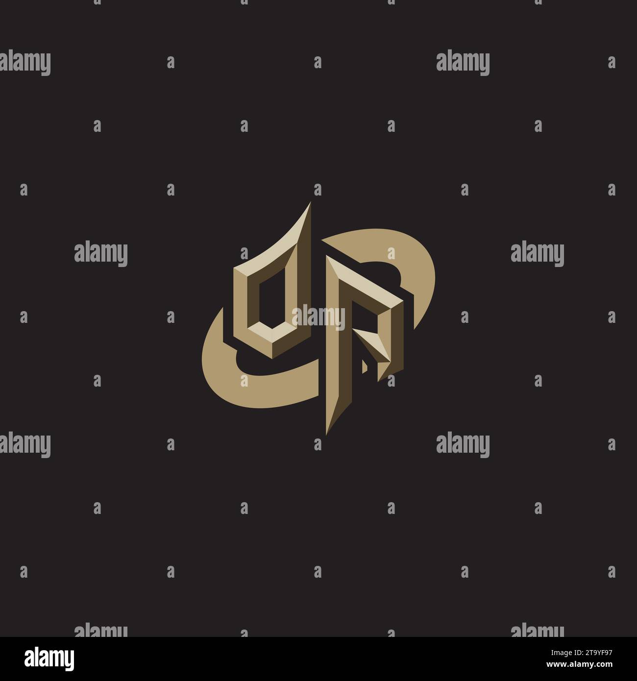 OA Premium Initial Gaming Logo designs, themes and templates for gaming ...