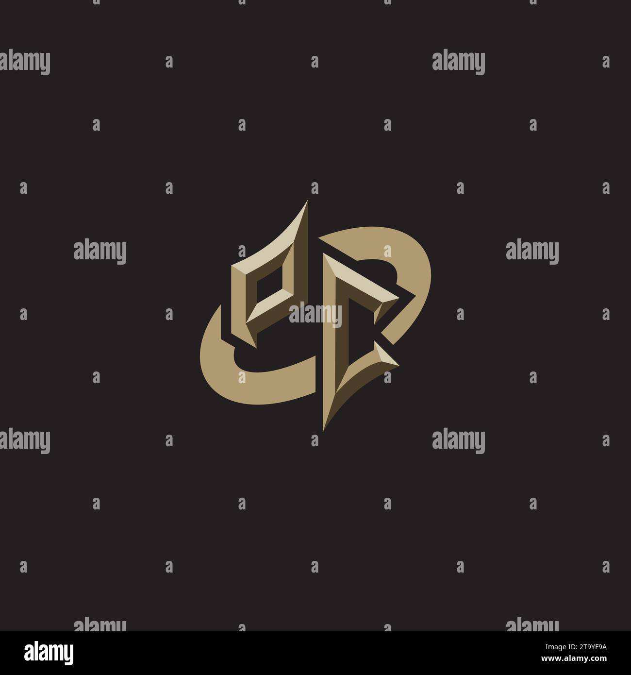 PC Premium Initial Gaming Logo designs, themes and templates for gaming ...