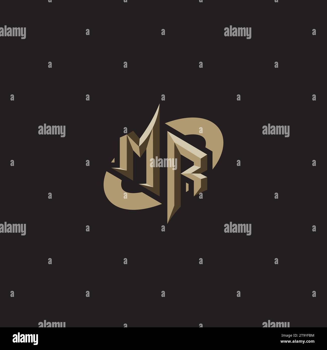 MR Premium Initial Gaming Logo designs, themes and templates for gaming ...