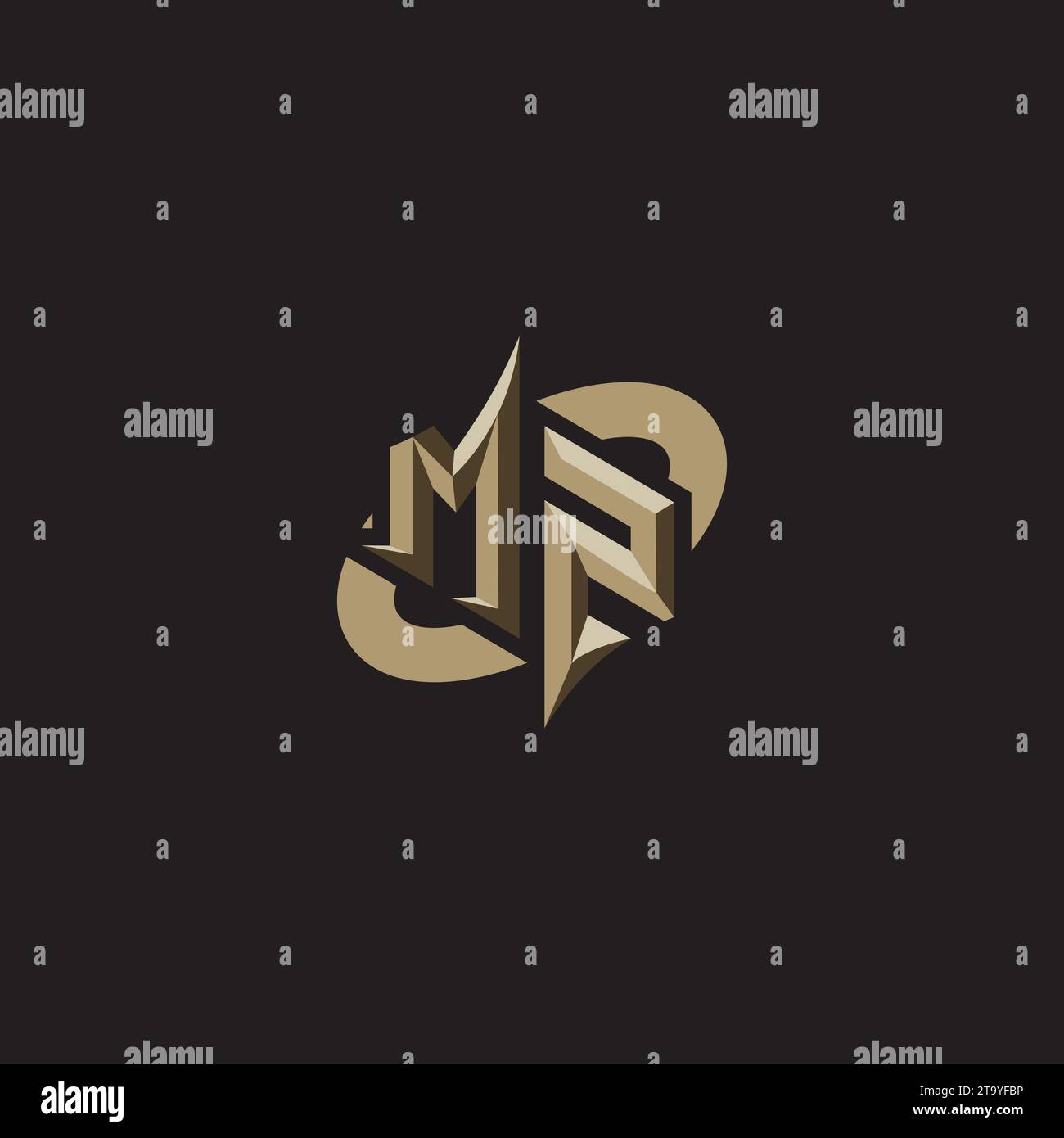 MZ Premium Initial Gaming Logo designs, themes and templates for gaming ...