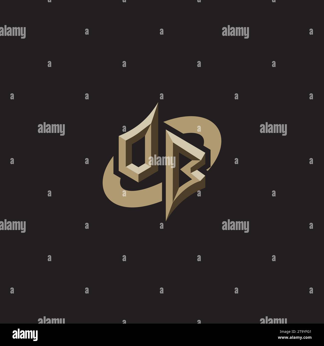 OB Premium Initial Gaming Logo designs, themes and templates for gaming ...