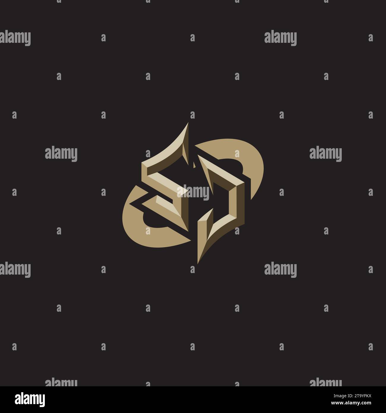 SJ Premium Initial Gaming Logo designs, themes and templates for gaming ...