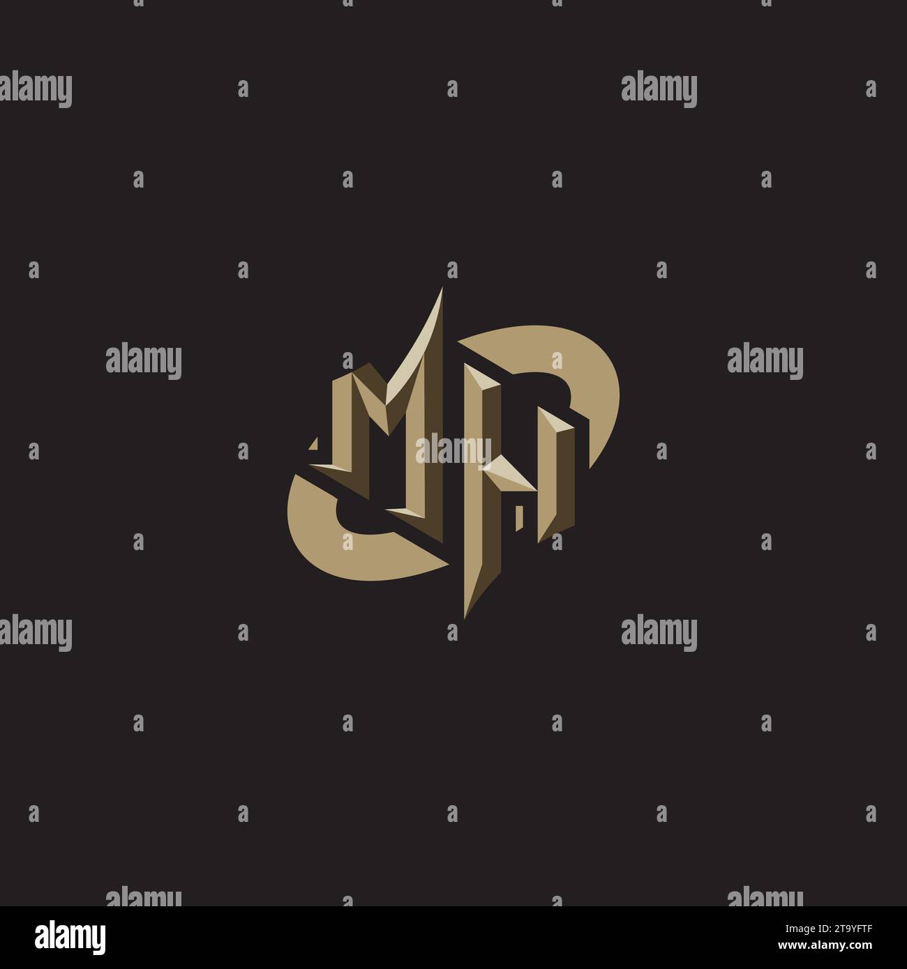 MH Premium Initial Gaming Logo designs, themes and templates for gaming ...
