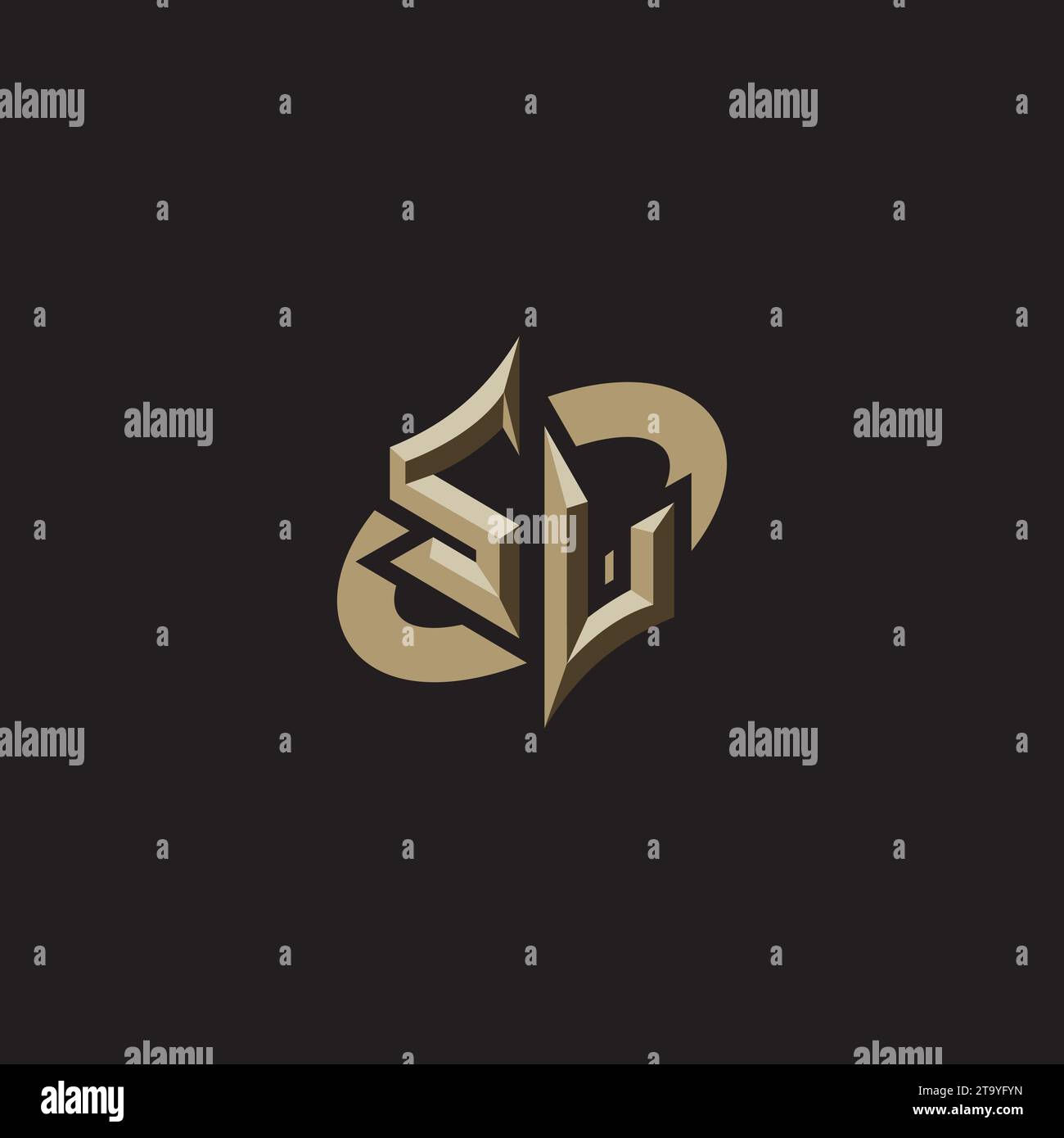 SV Premium Initial Gaming Logo designs, themes and templates for gaming ...