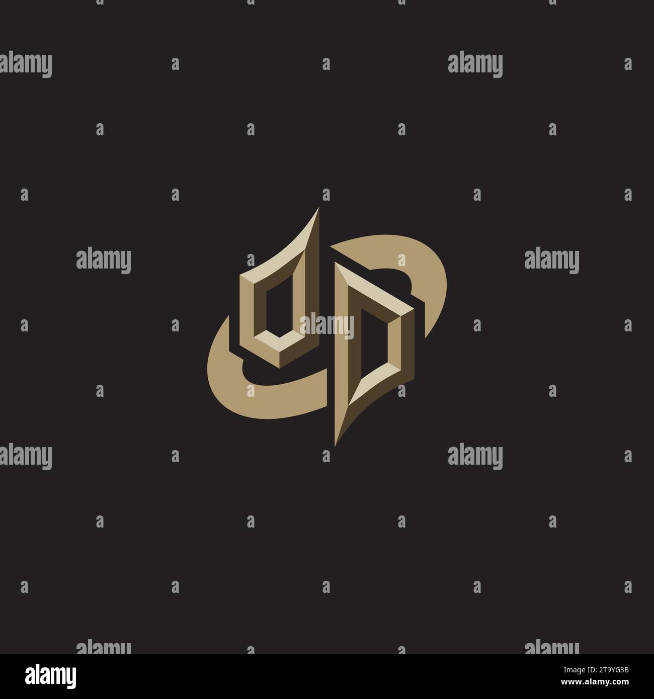OD Premium Initial Gaming Logo designs, themes and templates for gaming ...
