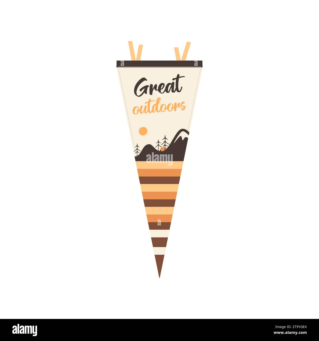 Adventure pennant. Camping Pennant flag design. Vintage outdoor ...