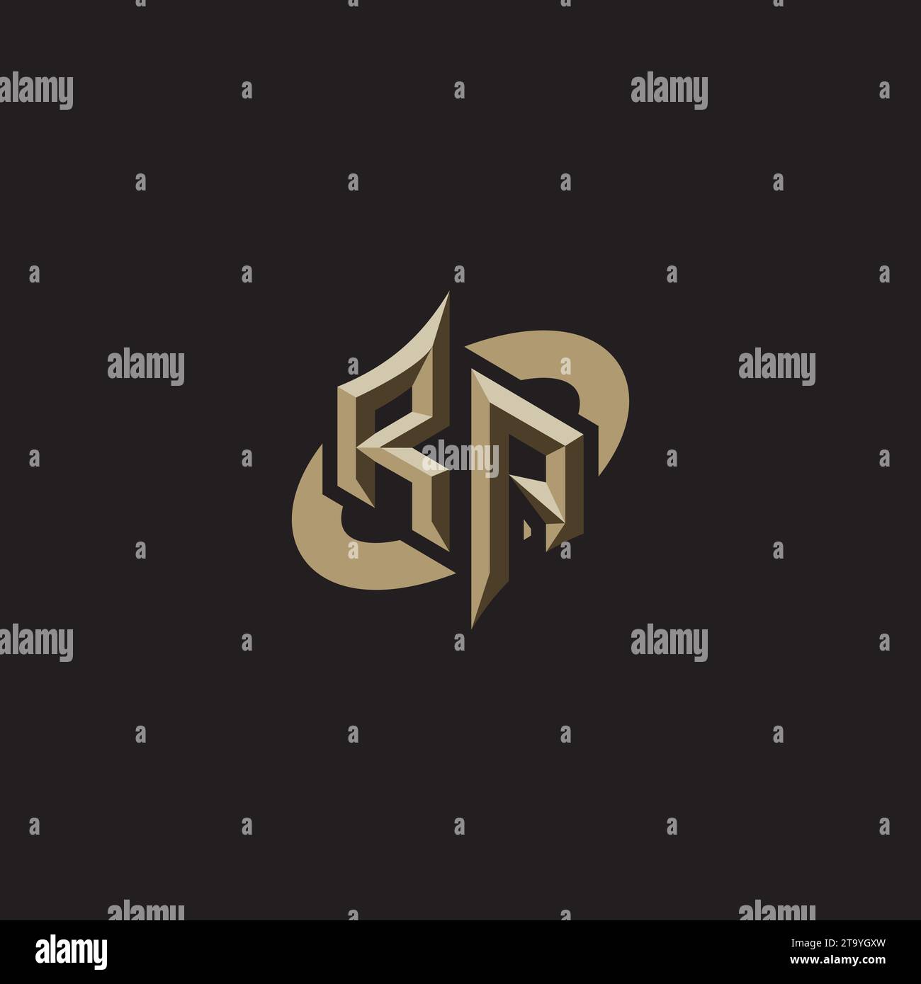 RA Premium Initial Gaming Logo designs, themes and templates for gaming ...