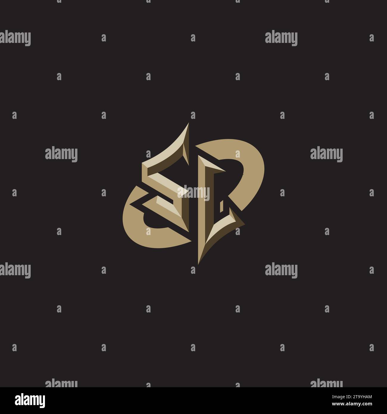 SL Premium Initial Gaming Logo designs, themes and templates for gaming ...