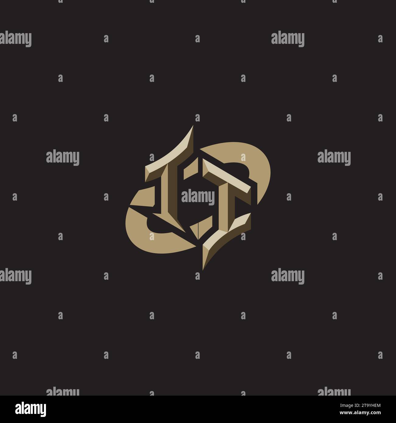 TI Premium Initial Gaming Logo designs, themes and templates for gaming ...