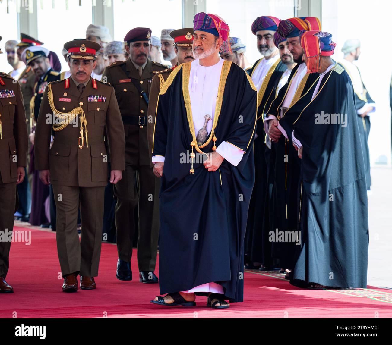 Maskat, Oman. 28th Nov, 2023. Haitham bin Tariq bin Taimur al-Said ...