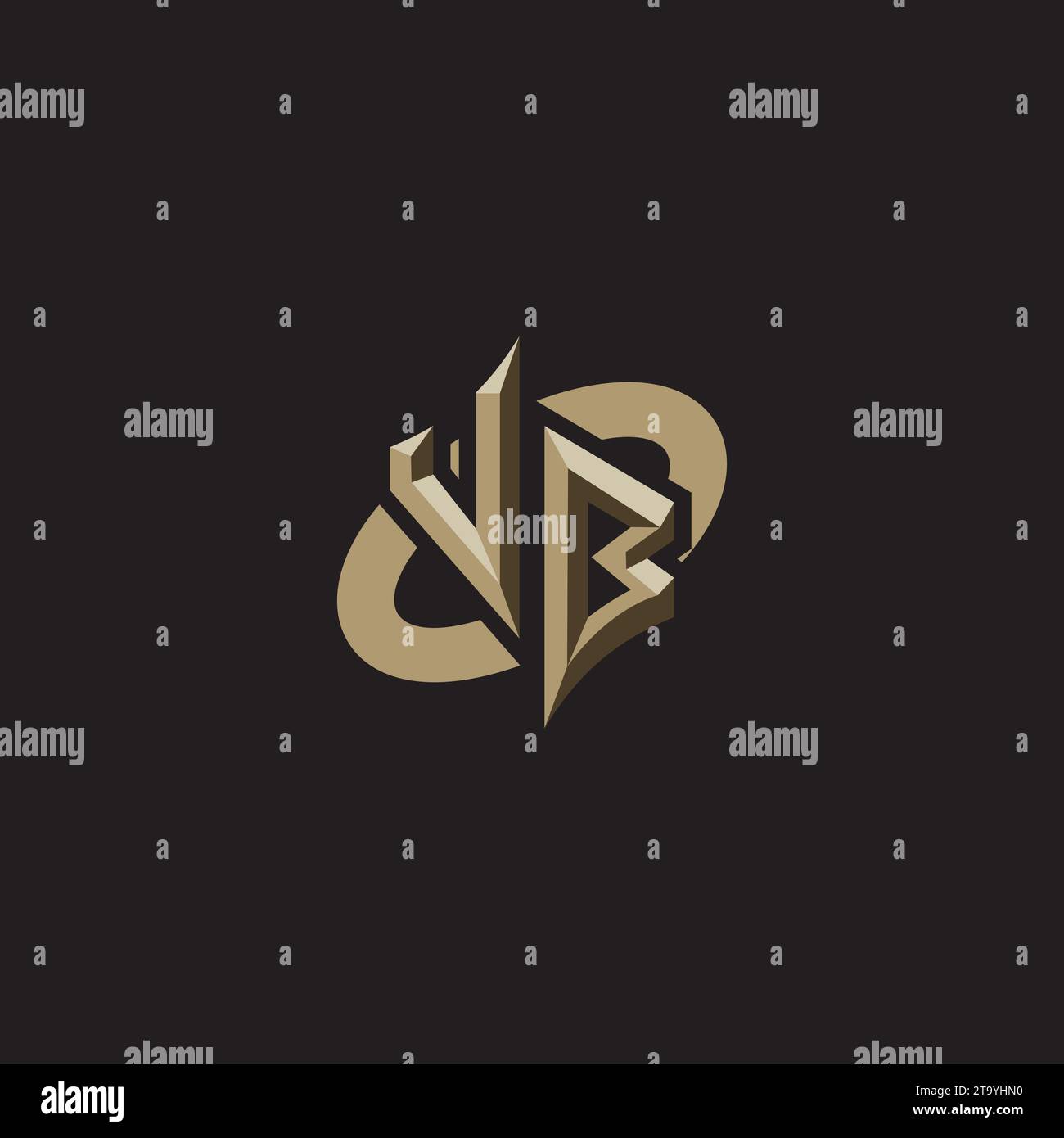 VB Premium Initial Gaming Logo designs, themes and templates for gaming ...