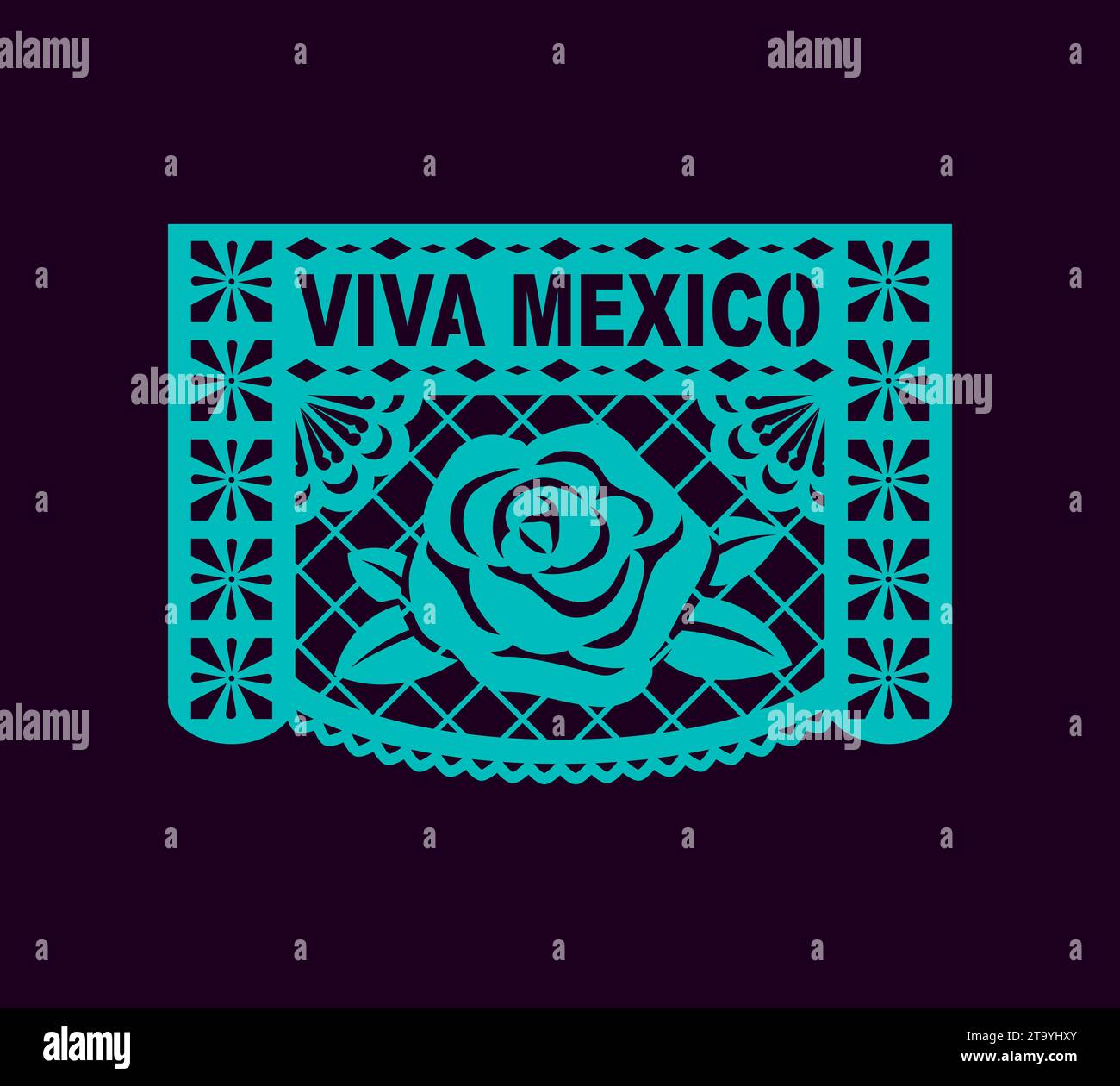 Papel picado vector hi-res stock photography and images - Alamy