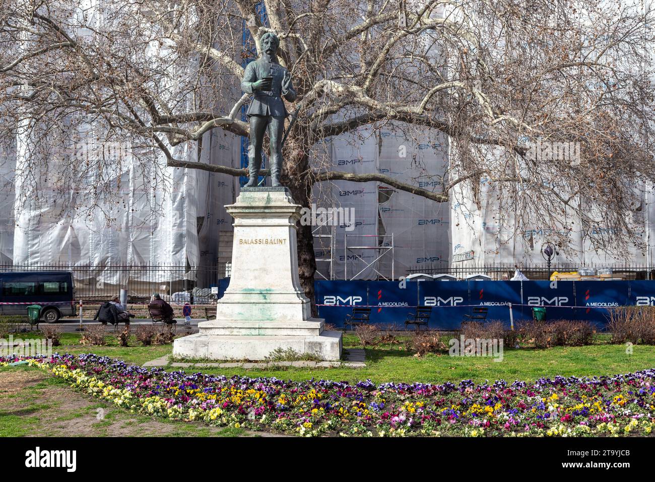 BUDAPEST, HUNGARY - MARTH 13, 2023: This is a monument to Balint ...