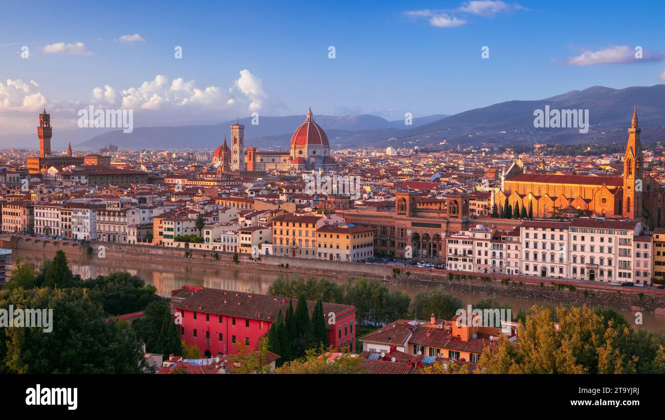Florence, Italy. Aerial cityscape image of iconic Florence, Italy at ...