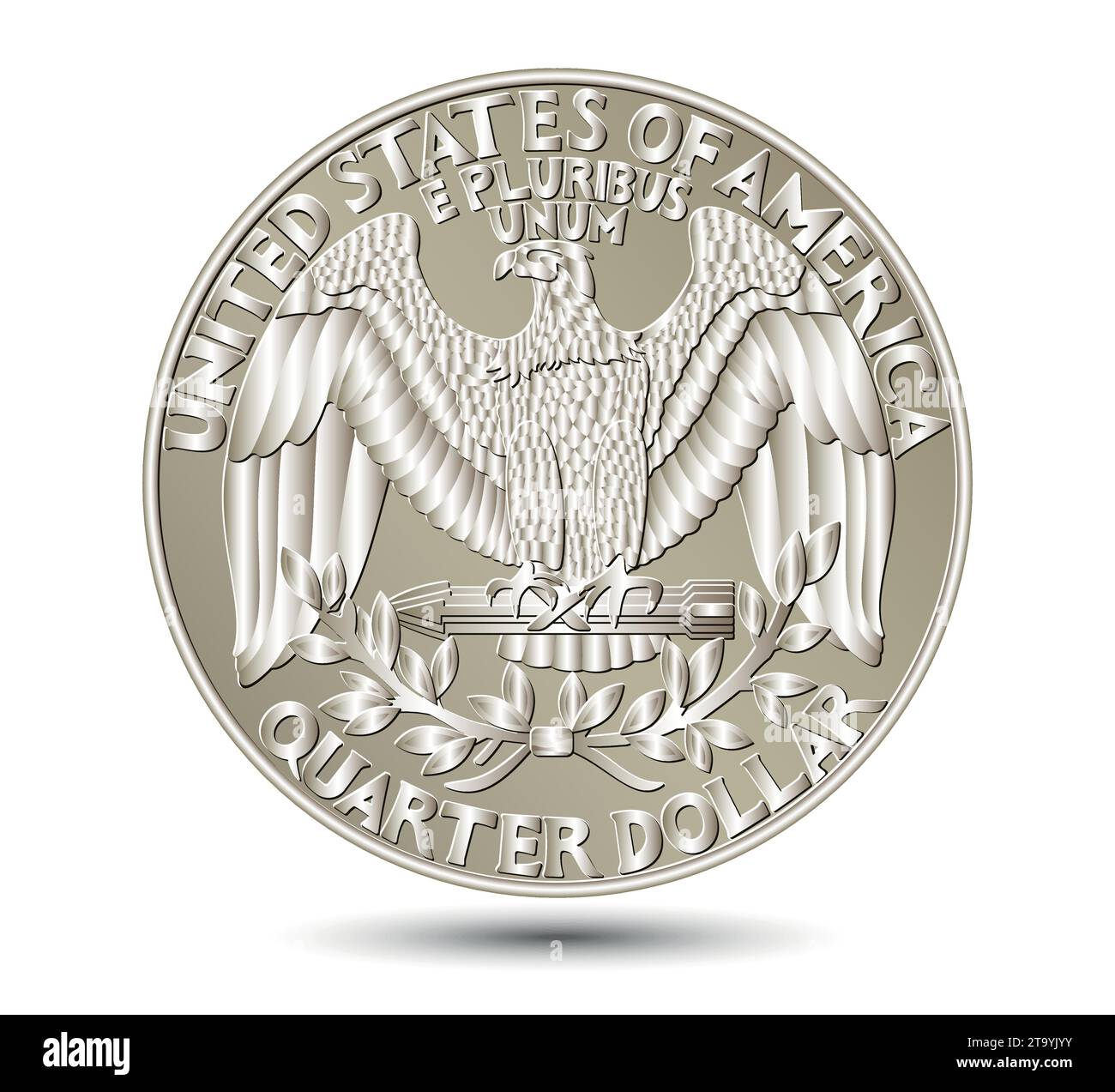 Us quarter eagle Stock Vector Images - Alamy