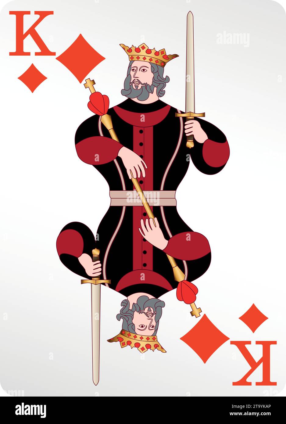 King of playing card. Vector illustration Stock Vector Image & Art - Alamy