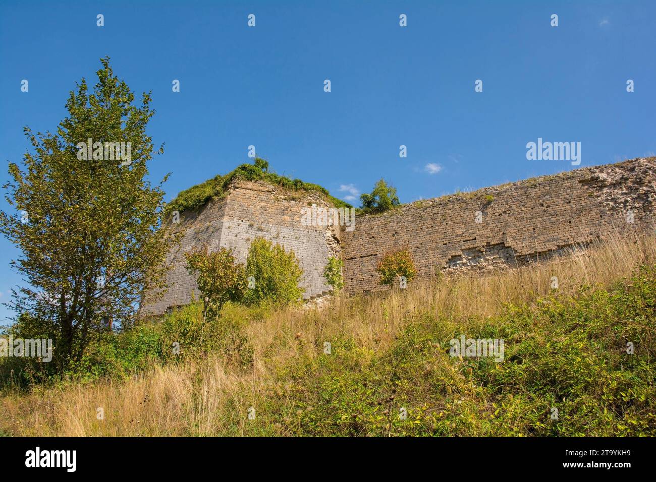 The historic 15th century Ostrovica Castle overlooking Kulen Vakuf ...