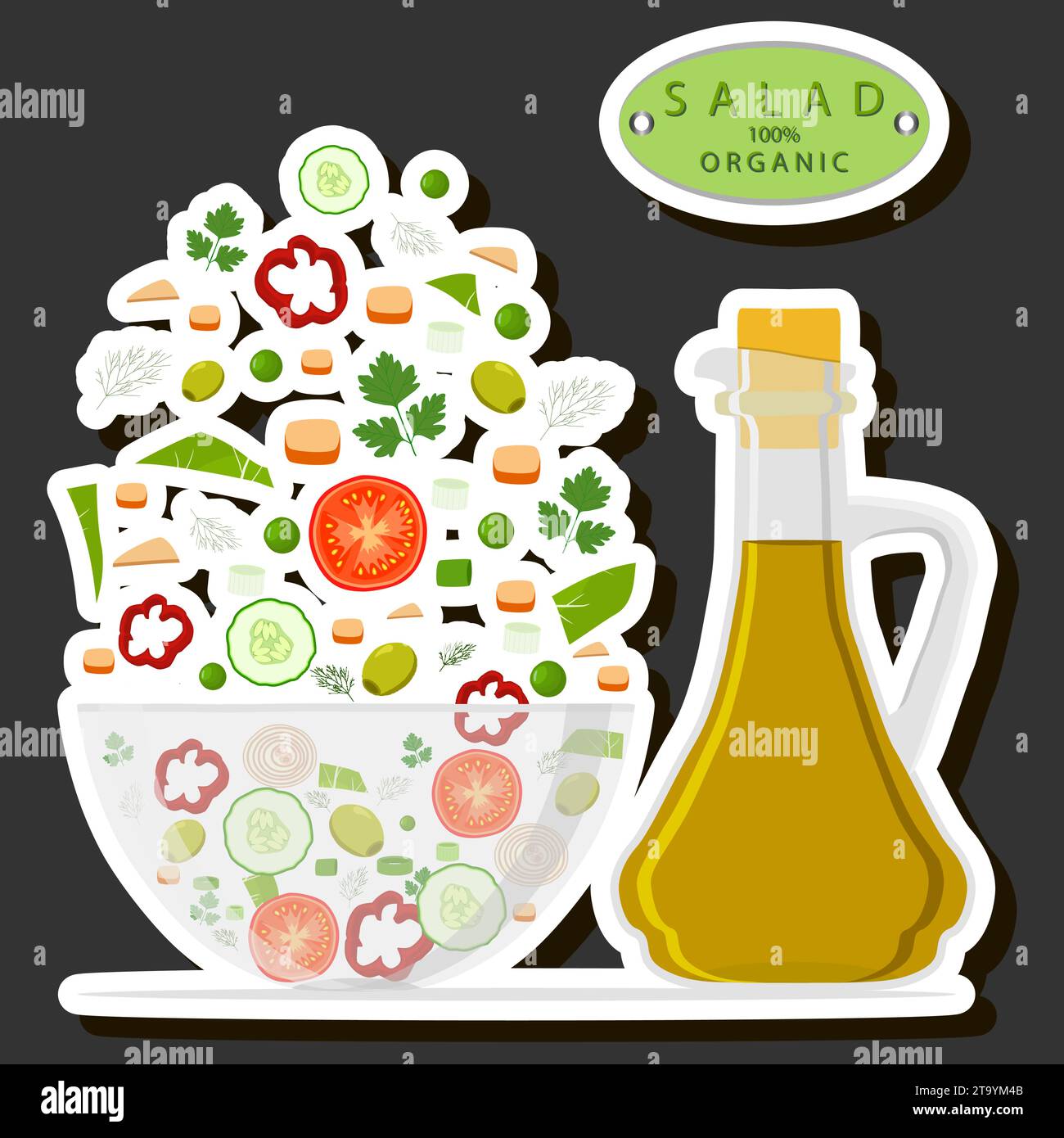 Olive oil on plate Stock Vector Images - Alamy