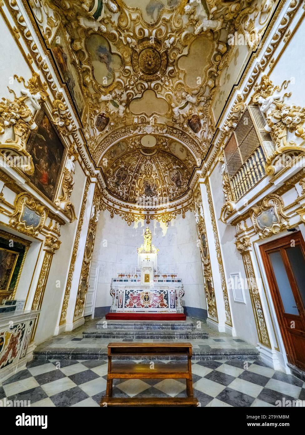 Altar of the Madonna delle Grazie and Statue of the Virgin and Child ...