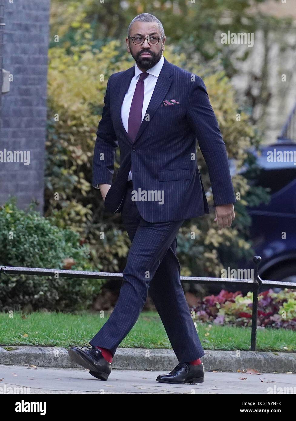 Home Secretary James Cleverly arriving in Downing Street, London, for a ...