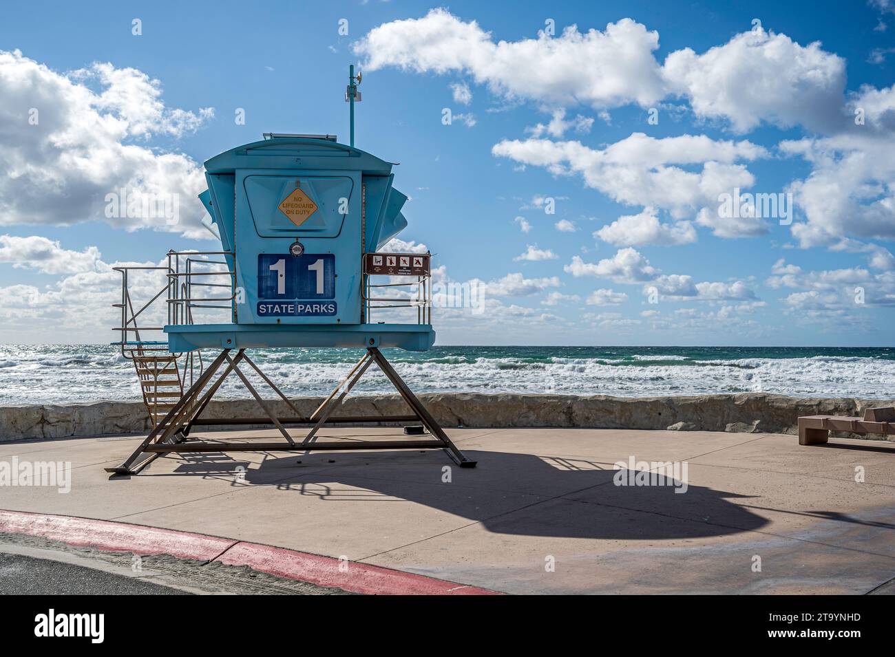 A lifeguard station, located on Coronado Beach, San Diego Stock Photo ...