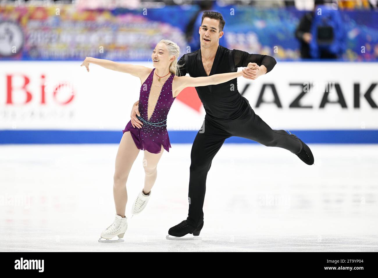 Osaka, Japan. Credit: MATSUO. 24th Nov, 2023. Chelsea Liu & Balazs Nagy ...
