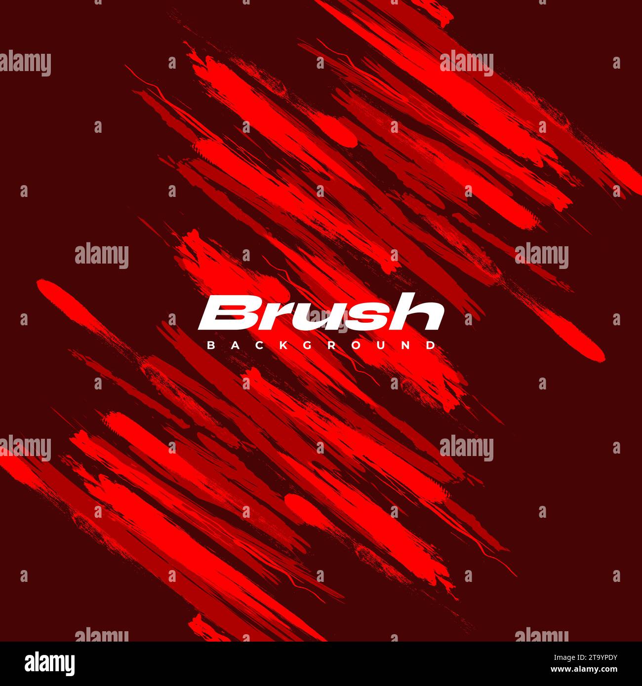 Red Brush Illustration Isolated on Red Background. Sport Background ...