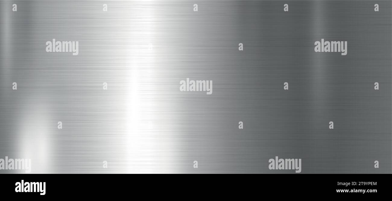 Panoramic background silver steel metal texture - Vector illustration ...