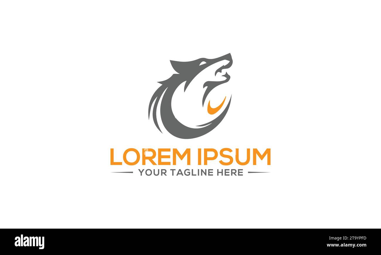 Wolf Logo Design Fox Creative Logo Design Stock Vector Image & Art - Alamy