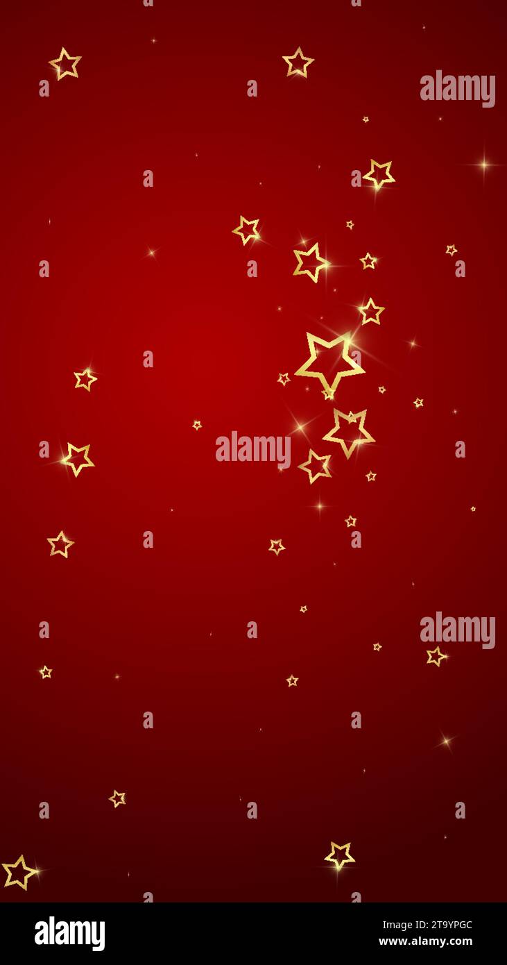 Christmas spirit. Scattered falling stars. Festive christmas confetty ...