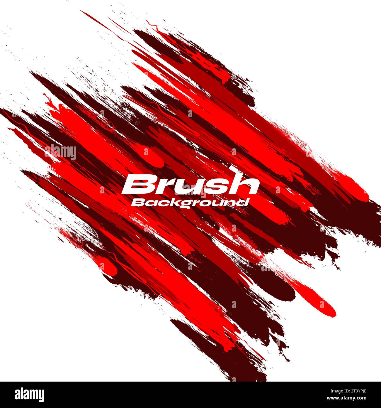 Red Brush Illustration Isolated on White Background. Sport Background ...