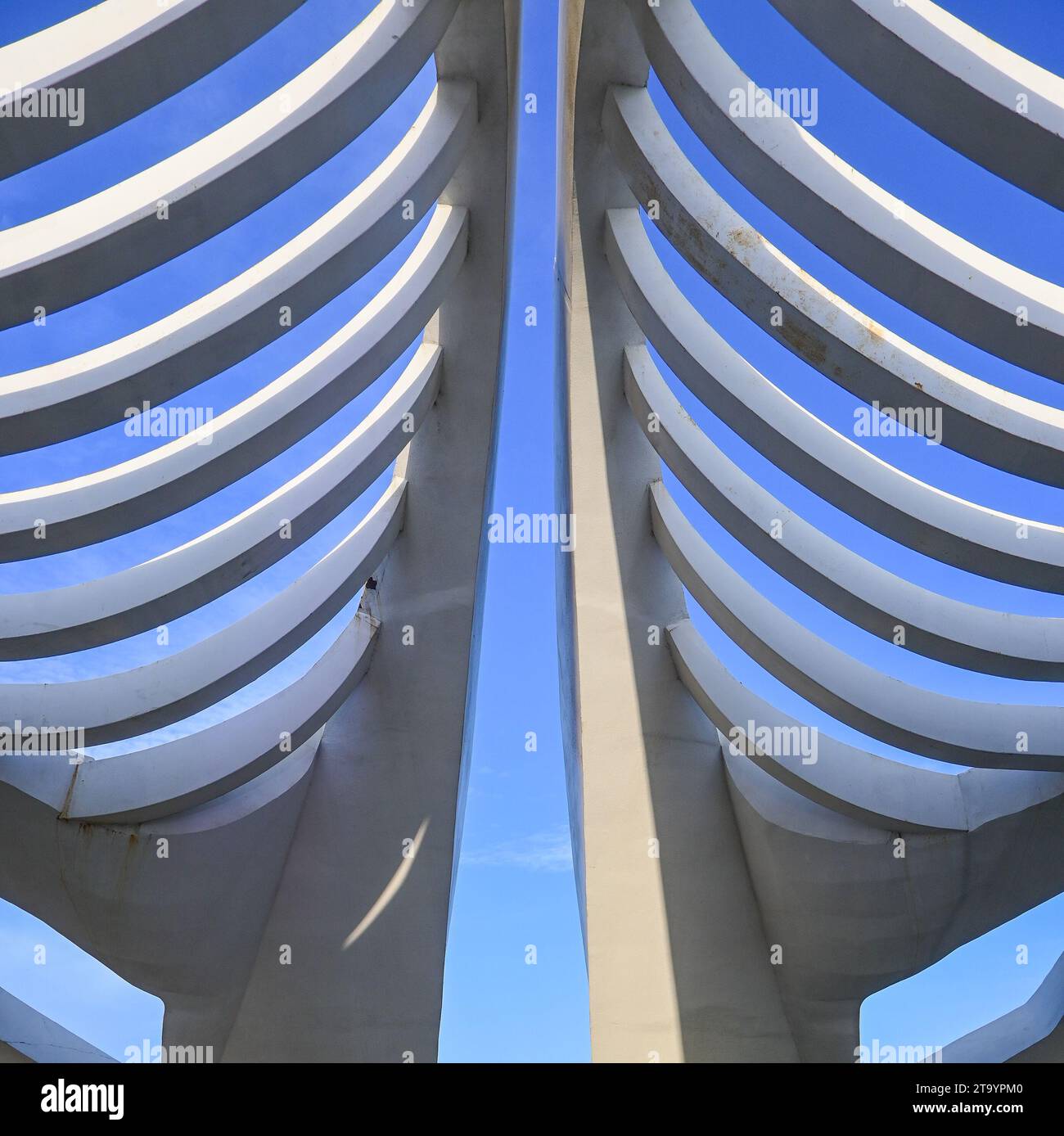 Beautiful futuristic structure architecture Stock Photo - Alamy