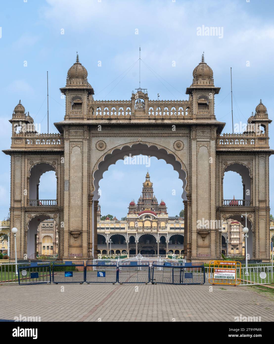Front gate of Mysore palace in Mysore, Karnataka, India Stock Photo - Alamy