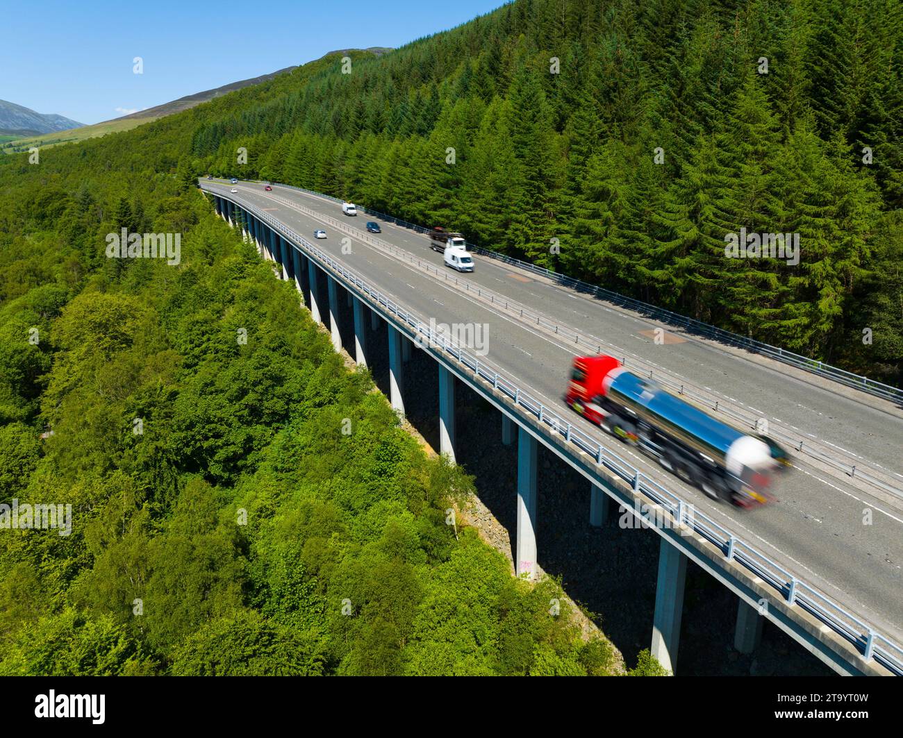 Aerial view of a9 road hi-res stock photography and images - Alamy