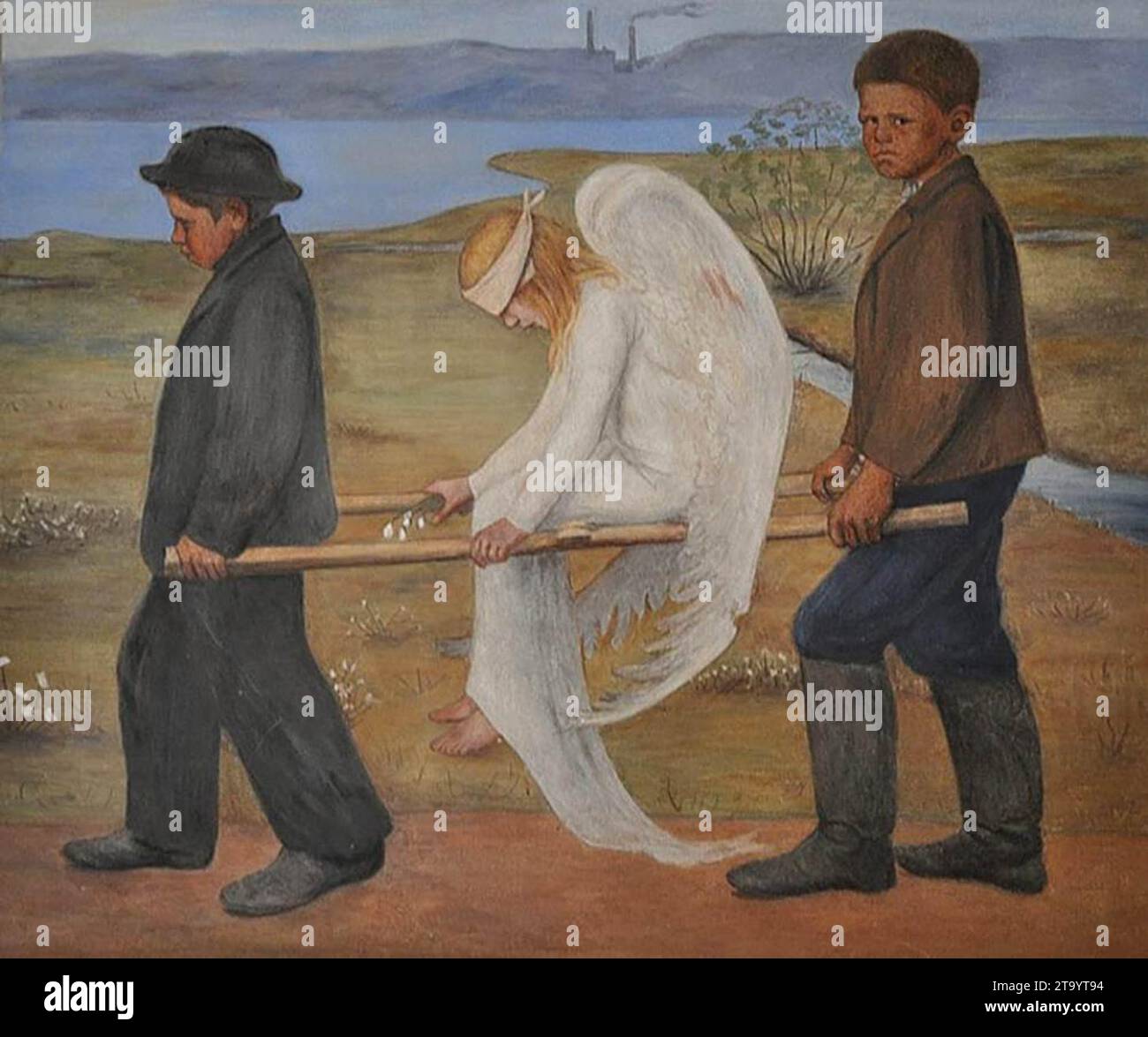 The Wounded Angel 1906 by Hugo Simberg Stock Photo - Alamy