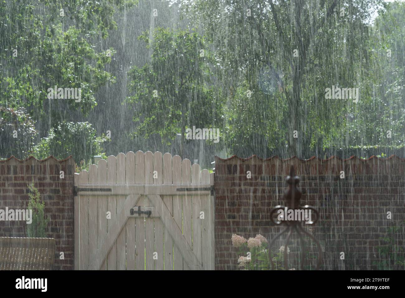 Violent thunderstorm heavy rain hi-res stock photography and images - Alamy