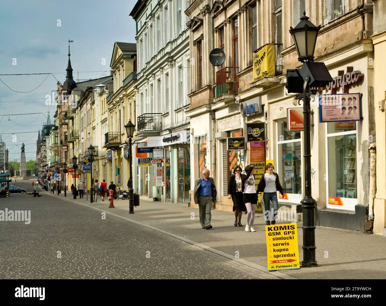Piotrkowska Street in Łódź, Łódzkie, Poland Stock Photo - Alamy