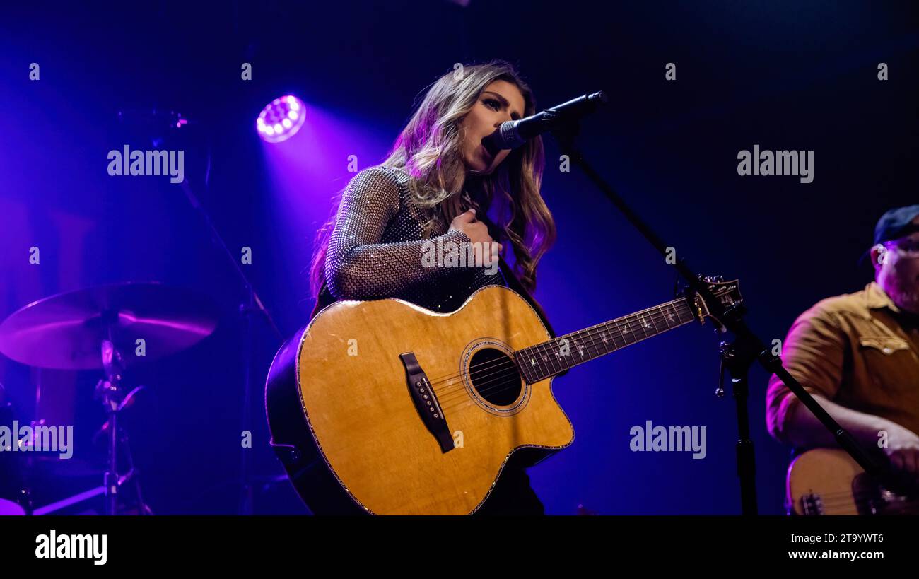 Edmonton, Canada. 26th Nov, 2023. Canadian country music artist Hailey ...