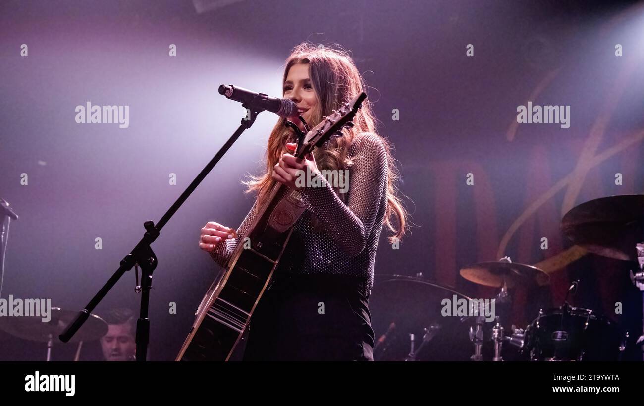 Edmonton, Canada. 26th Nov, 2023. Canadian country music artist Hailey ...