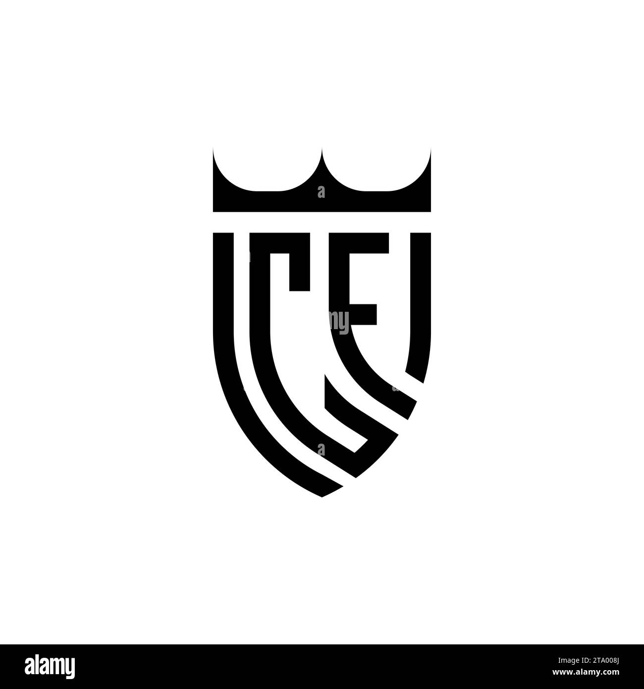 CF Luxury initial logo letters in high quality professional design that ...