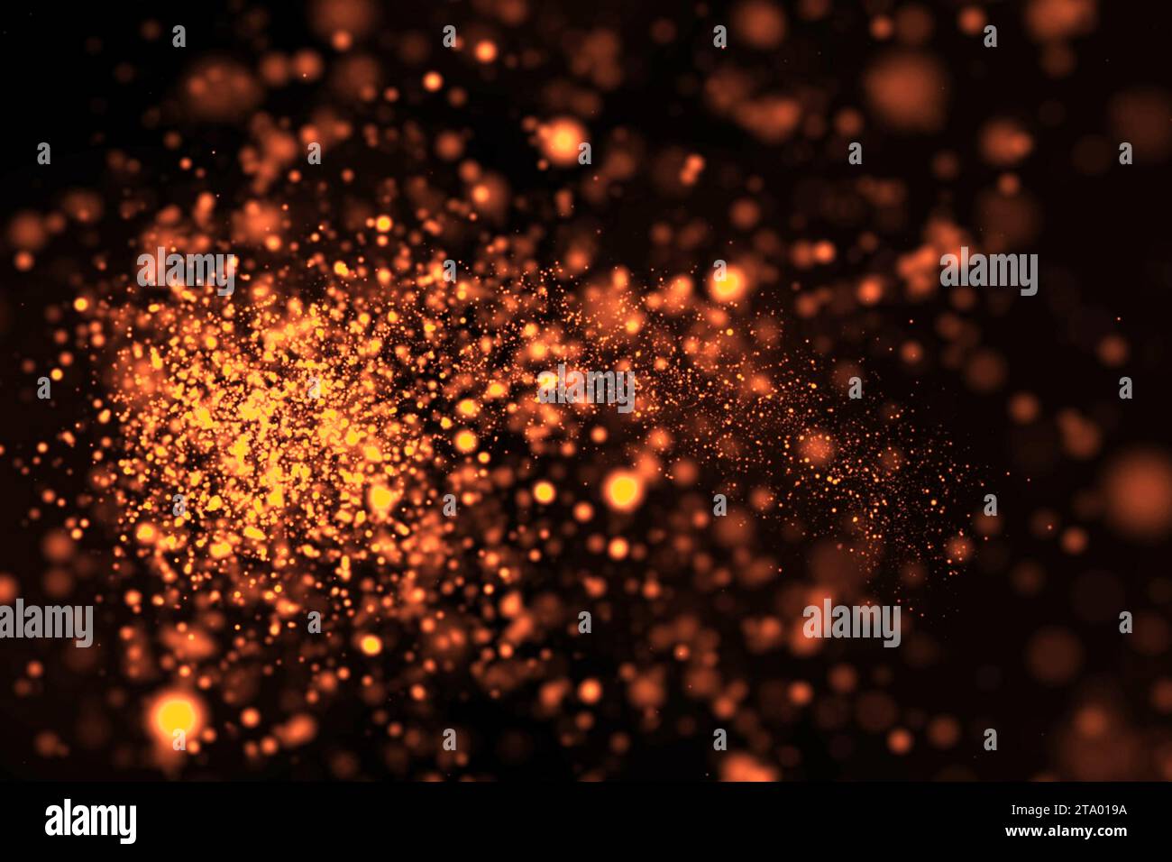 gold glow glittering particles bokeh tail transition sparkle effect on ...