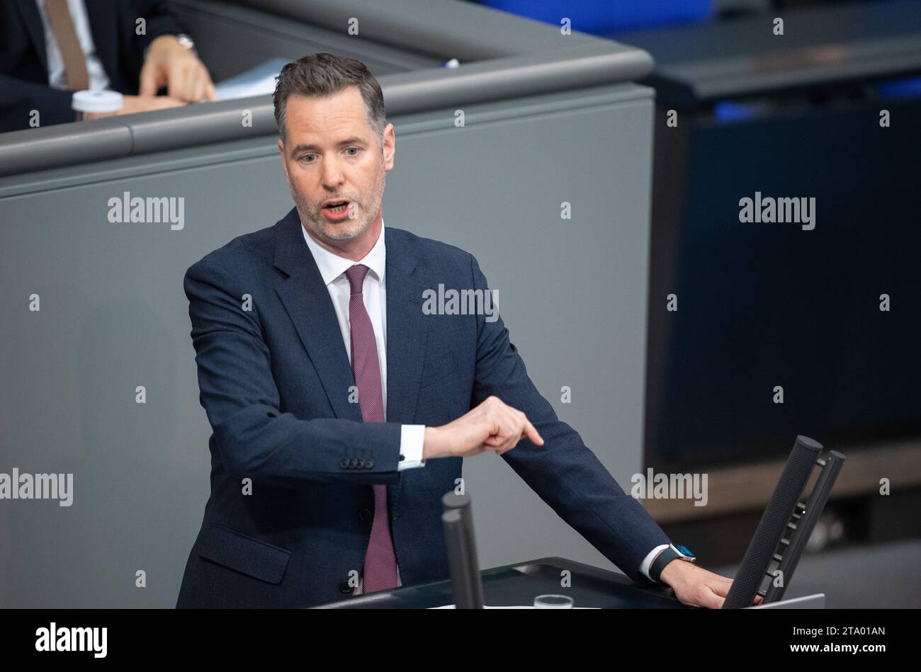 Berlin, Germany. 28th Nov, 2023. Christian Dürr, leader of the FDP ...