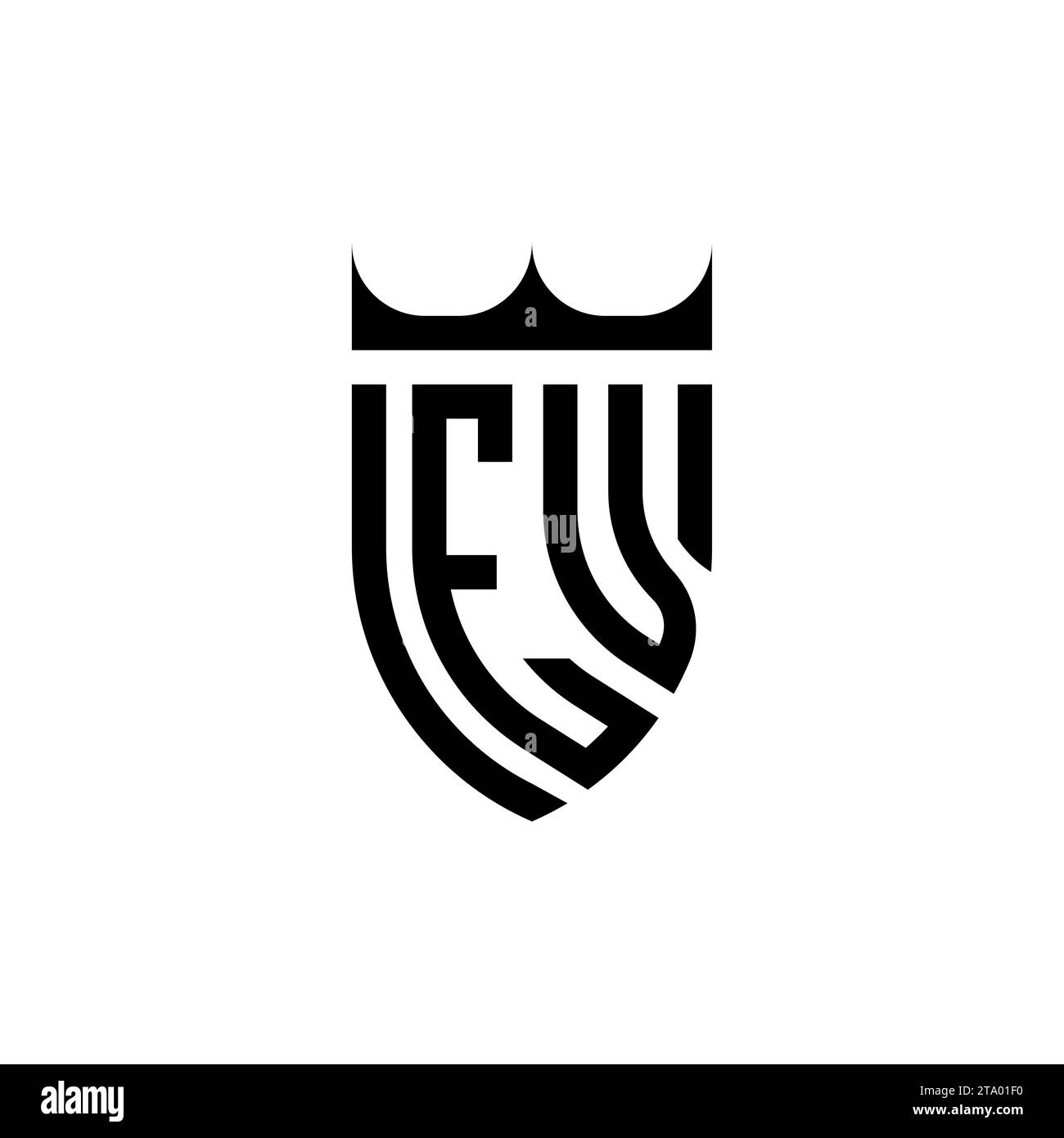 Luxury monogram vintage crown Black and White Stock Photos & Images - Alamy