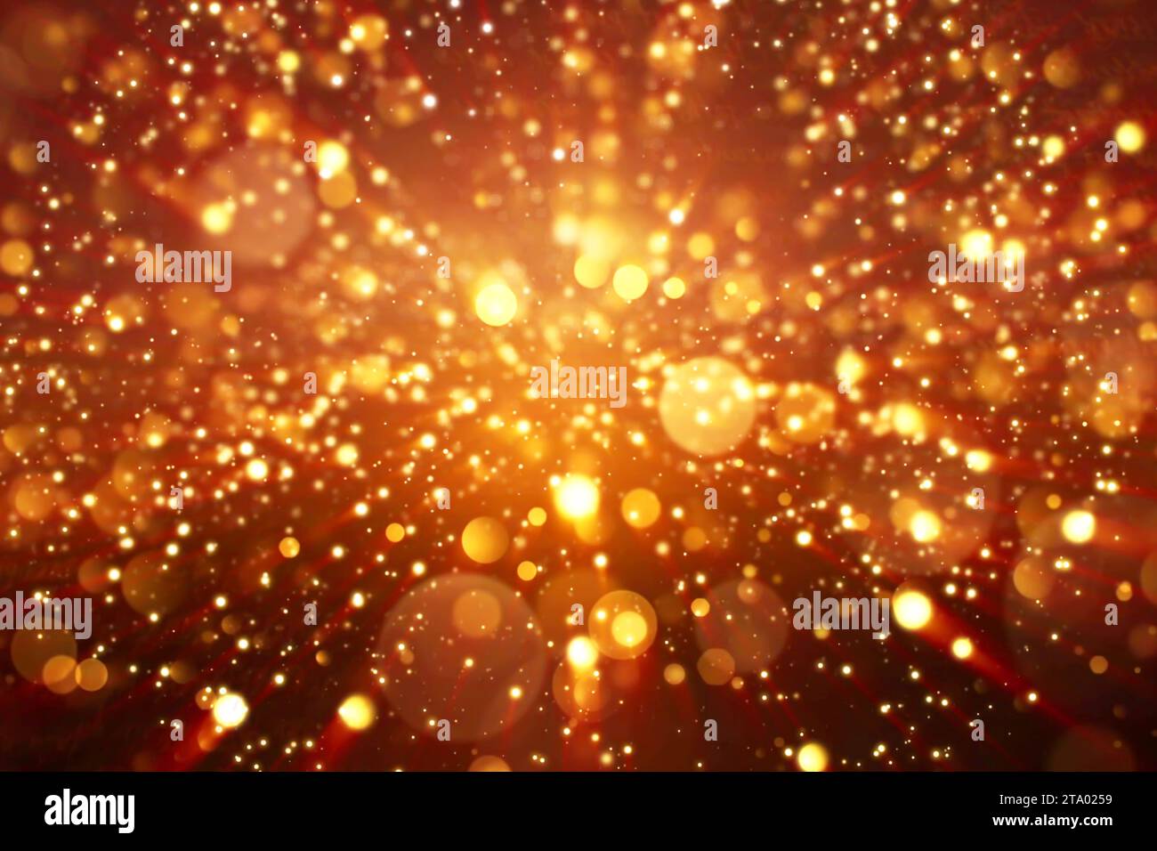 christmas digital glitter sparks golden particles bokeh explosion on ...