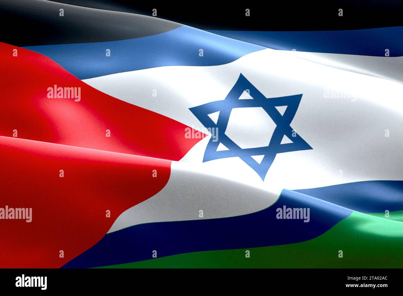 Israel flag inside palestine hi-res stock photography and images - Alamy