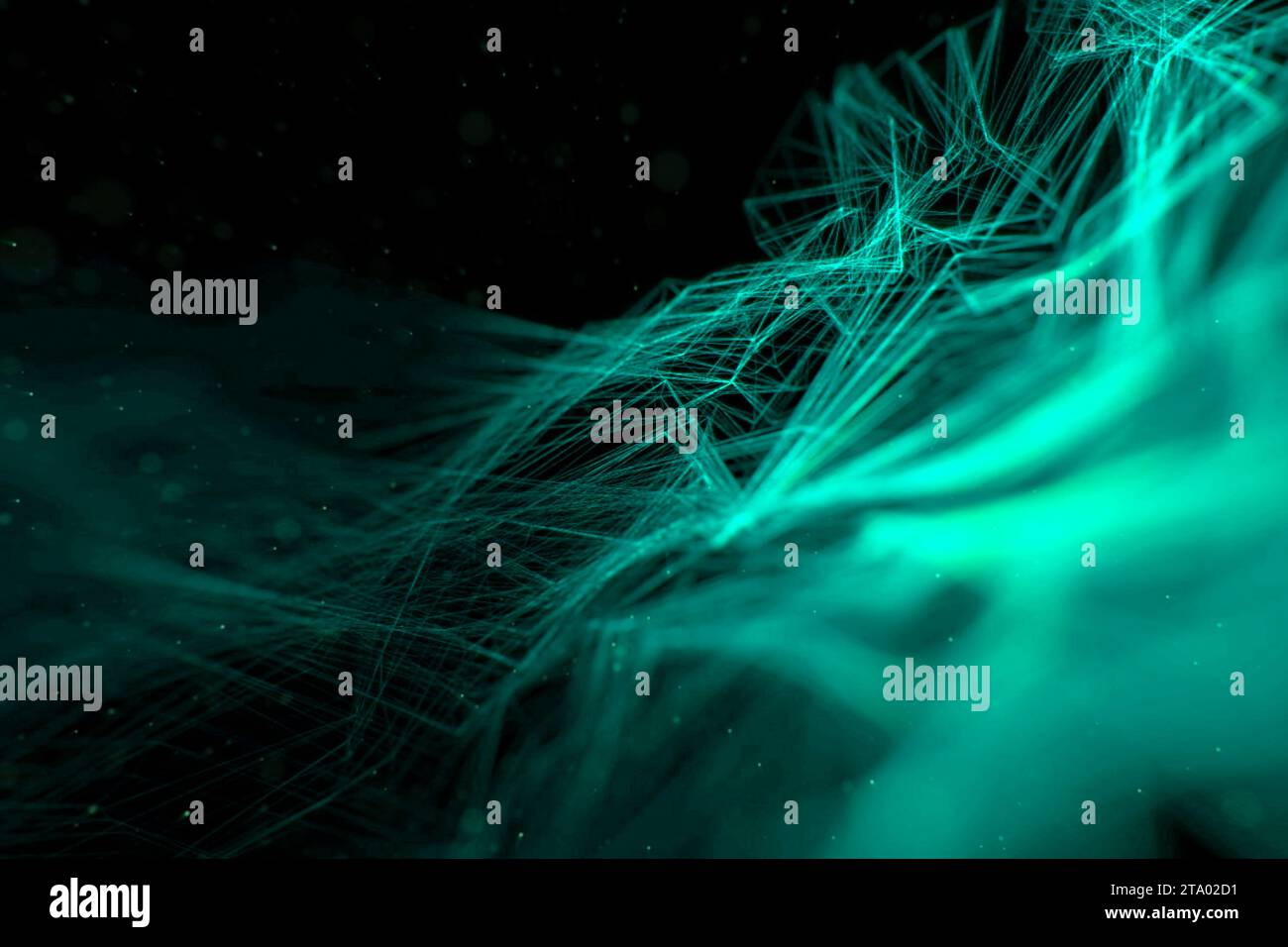 abstract stream wave array colorful glitter sparkle green lines with ...