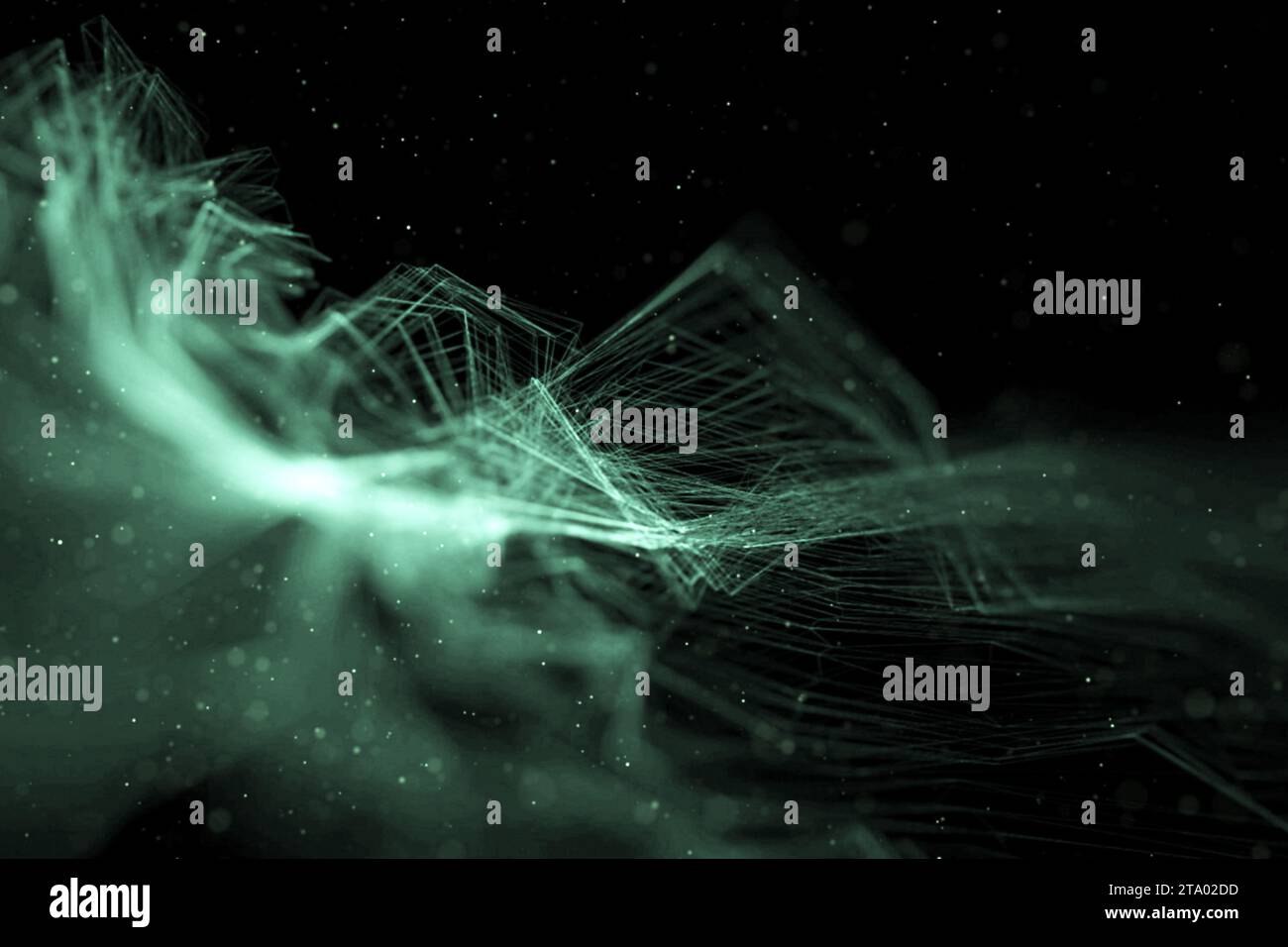 abstract stream array colorful glitter sparkle green lines with ...