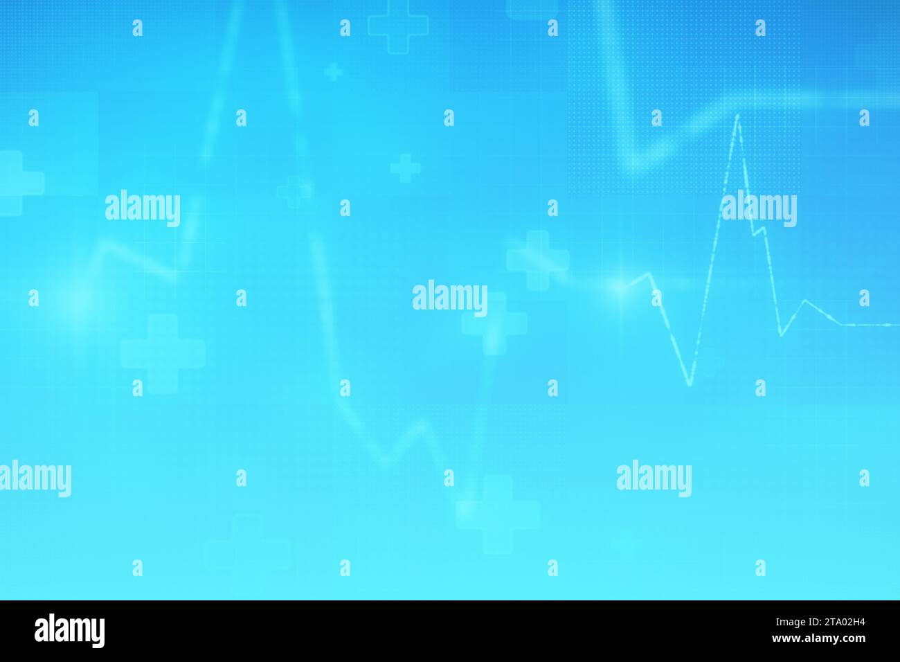illustration of sinus heart rhythm on electrocardiogram chart on blue ...
