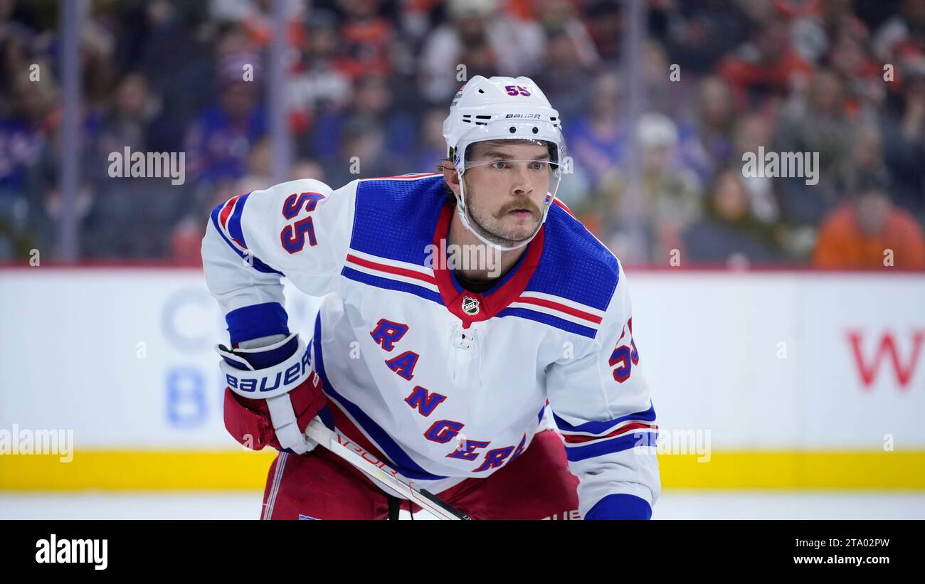 New York Rangers' Ryan Lindgren plays during an NHL hockey game, Friday ...